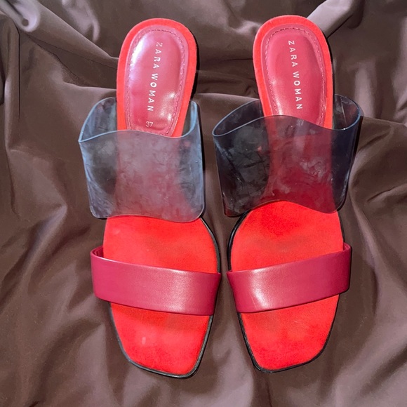 Zara | Shoes | Zara Red Heels | Poshmark